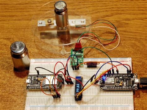 digital scale with hx711 and esp8266 esp32 in micropython