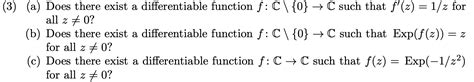 Solved 3 A Does There Exist A Differentiable Function