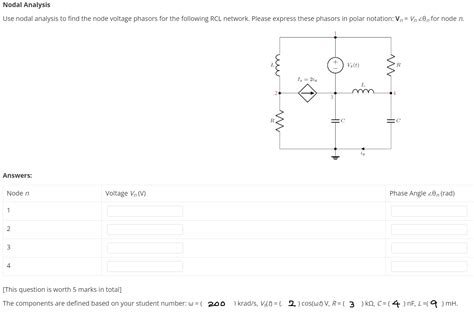 Solved Nodal Analysis Use Nodal Analysis To Find The Node Chegg Com