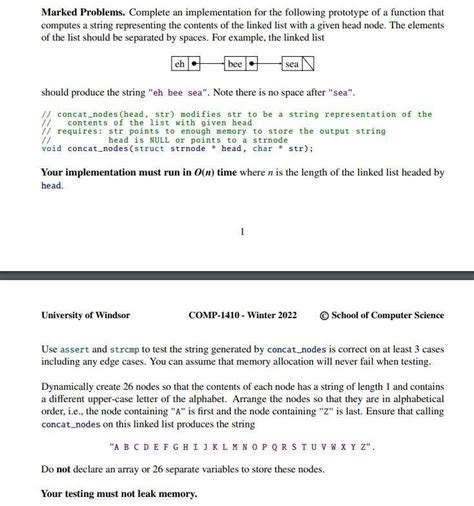 Solved Marked Problems Complete An Implementation For The