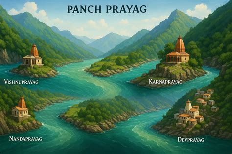 Su 🌄 Discover The Divine Beauty Of Panch Prayag 🕉️ Did You Know That