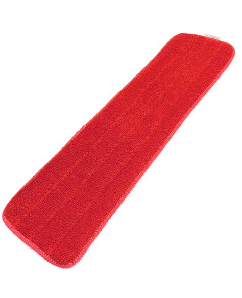 Microfiber 24 Wet Flat Mop Pad Red