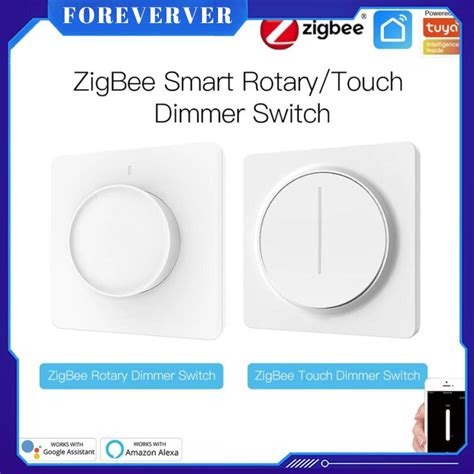 Eu Zigbee Smart Rotary Touch Light Dimmer Switch Smart Life Tuya App Remote Control Smart