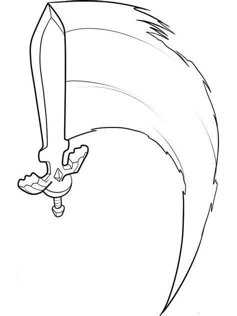Bella Spada Da Colorare Scarica Stampa O Colora Subito Online
