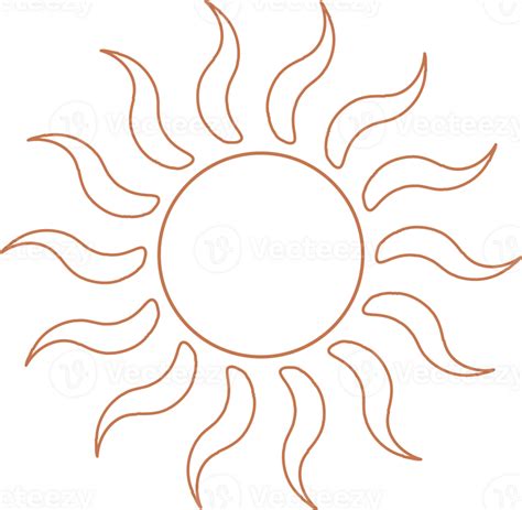 Sun Outline Pngs For Free Download
