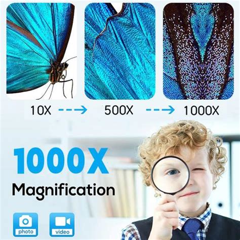 5 Inch Digital Microscope With Remote Control 1000x Magnification