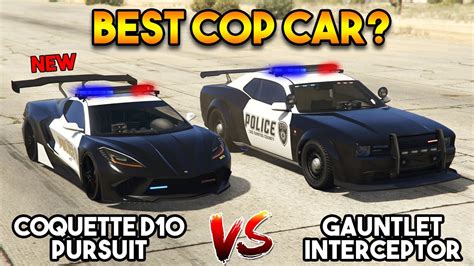 Gta Online Coquette D10 Pursuit Vs Gauntlet Interceptor Best Cop Car
