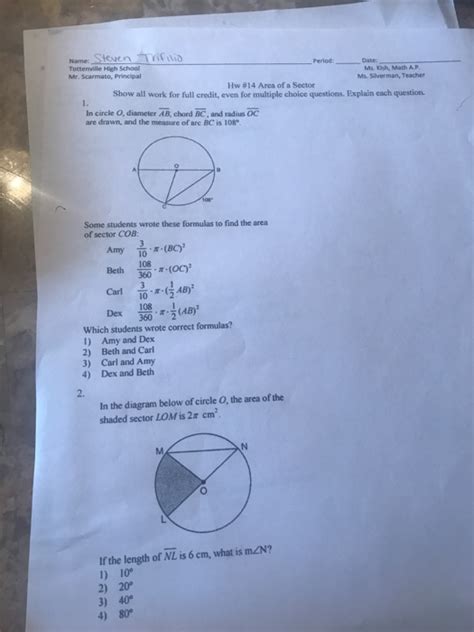 Solved In Circle O Diameter Ab Bar Chord Bc Bar And