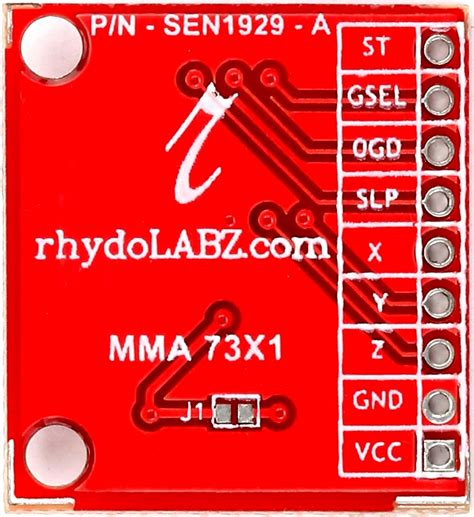 Triple Axis Accelerometer Module Mma7341 Hookup Guide Rhydolabz Wiki
