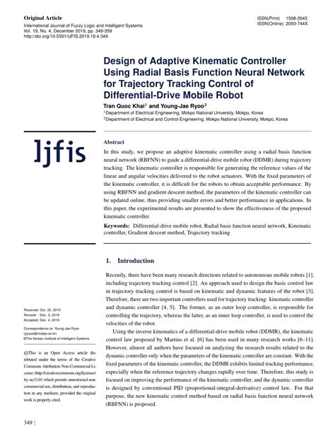 pdf design of adaptive kinematic controller using radial basis
