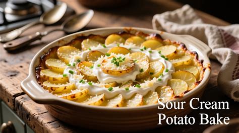 Perfect Potato Bake Recipe With Sour Cream Creamy And Golden