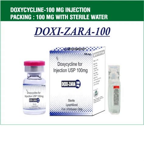 Doxycycline 100 Mg Injection At ₹ 75 Vial Kalaamb Dera Naraingarh Id 2853344781962