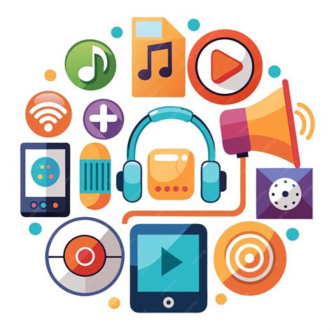 Premium Vector Multimedia And Technology Icons