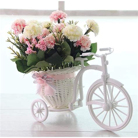 Creative Tricycle Room Ornament Rattan Big Wheel Float Round Simulation