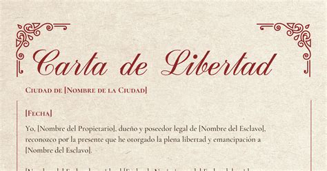 Carta De Libertad