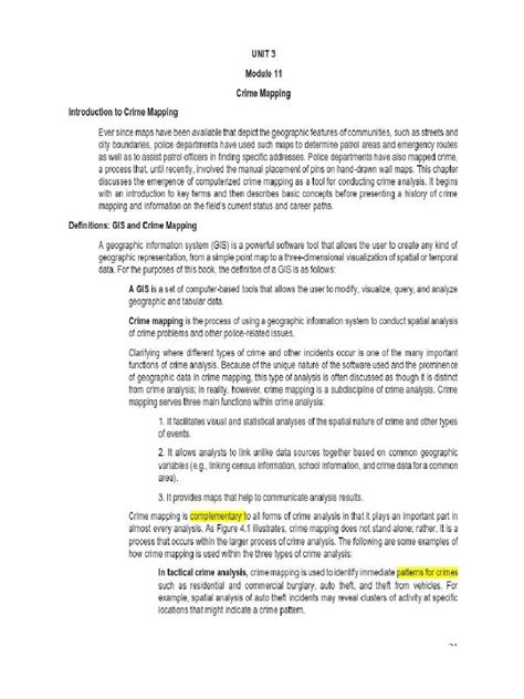 Crime Mapping With Illustrations 084953 Pdf Crimes Crime And Violence