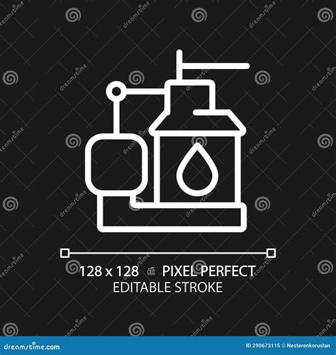 2d Customizable Thin Linear White Sump Pump Icon Stock Vector Illustration Of Line Design