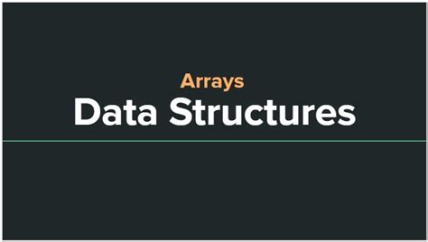 data structures arrays welcome back in our previous article… by