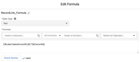 How To Create A Record Link In Flow Salesforce Time