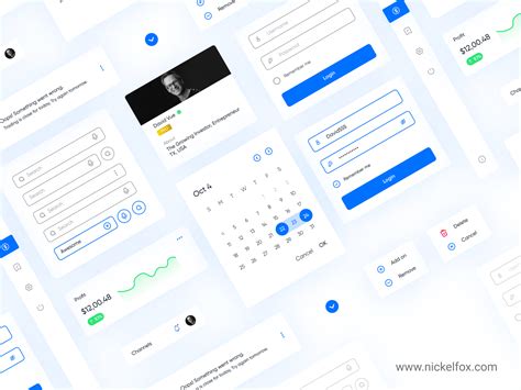 Ui Component Library Kit By Pradeep Kumar For Nickelfox Ui Ux Design
