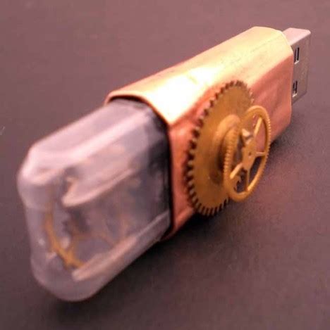 Fun Usb Flash Drive Features Steampunk Art