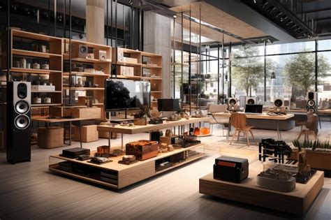 Premium Ai Image Showcasing Modern Home Electronics Generative Ai