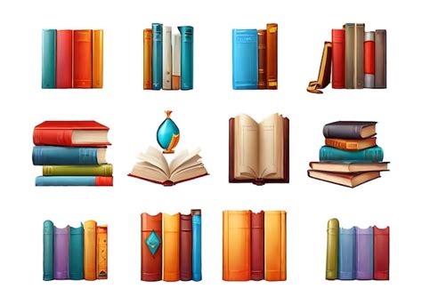Premium Vector Colorful Book Icons