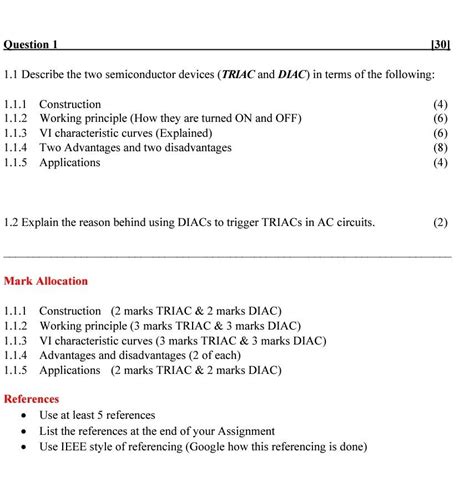 Solved Question 1 30 11 Describe The Two Semiconductor