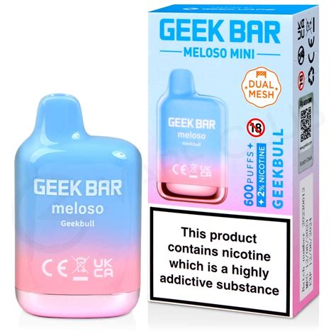 Geek Bar Meloso Mini Geekbull Disposable Vape 3 For £12