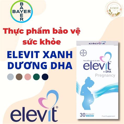 Elevit Xanh Dương Elevit Dha Pregnancy Thực Phẩm Bảo Vệ Sức Khỏe Hộp