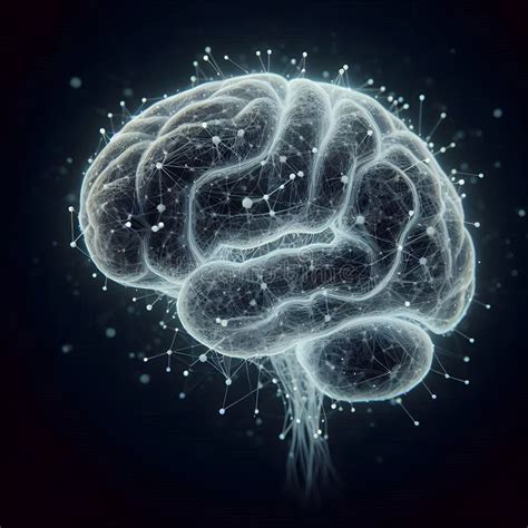 A Three Dimensional Translucent Brain With Visible Neural Pathways