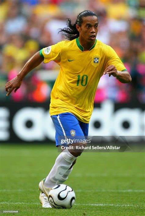 Ronaldinho Of Brazil On The Ball During The Fifa World Cup Finals
