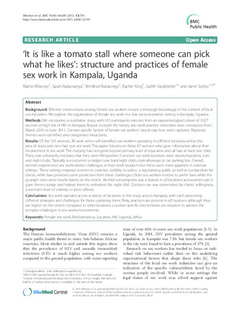 Pdf It Is Like A Tomato Stall Where Someone Can Pick What He Likes