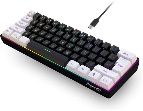 Snpurdiri 60 Wired Gaming Keyboard Small Rgb Backlit Membrane Gaming Keyboard Ultra Compact Snpurdiri 60 Wired Gaming Keyboard Small Rgb Backlit Membrane Gaming Keyboard Ultra Compact