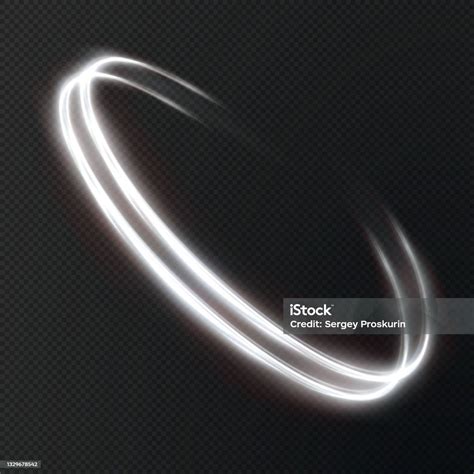 속도의 빛나는 흰색 라인 빛 빛나는 효과 추상 모션 라인입니다 광트레일 파 화재 경로 추적선 자동차 조명 광섬유 및 캔데스 커브 돌리기 건강관리와 의술에 대한 스톡 벡터