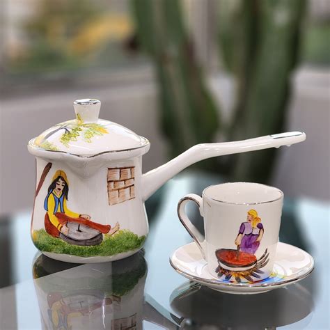Coffeepot “rakwa” Large Lebanese Heritage 1pc Lina Asmar
