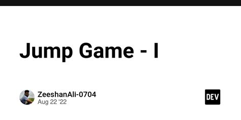 jump game i dev community