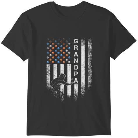Vintage American Flag Proud Ping Pong Grandpa Tabl T Shirts Sold By