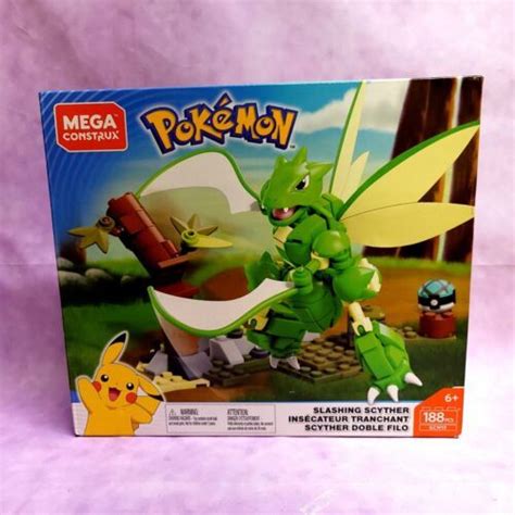 Pokemon Mega Construx Slashing Scyther Gcn19 Brand New Sealed 188pcs 4672407354
