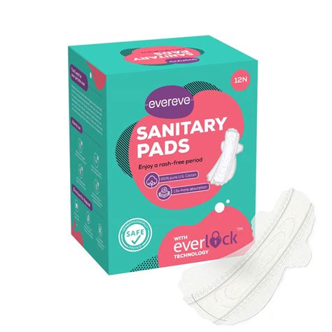 Cotton Xxl Sanitarypads Evereve 100 Pure U S Cotton 12pack Evereve