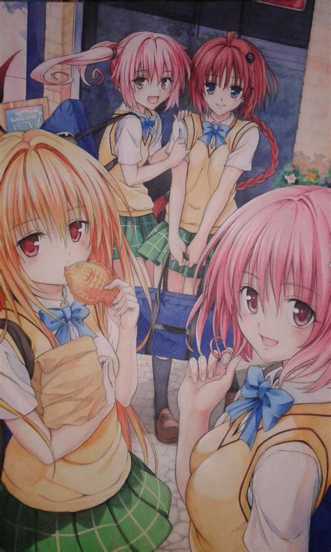 Konjiki No Yami Momo Velia Deviluke Nana Asta Deviluke And Kurosaki Mea To Love Ru And 1