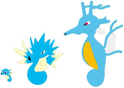 Horsea Seadra And Kingdra Base By Selenaede On Deviantart