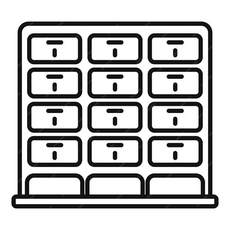 Premium Vector Secured Safety Cases Icon Outline Vector Bank Indoor Room