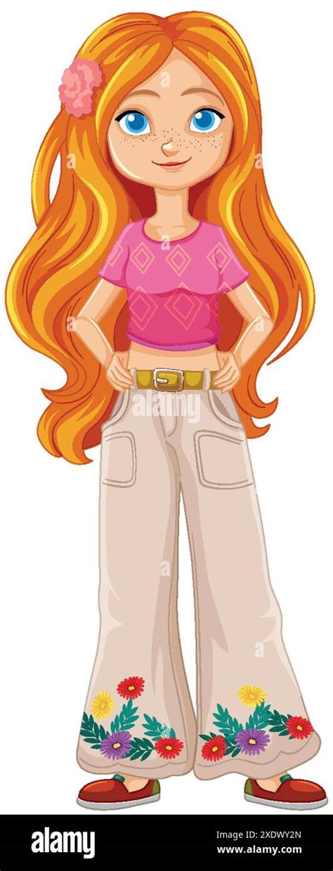 70s Style Pants Stock Vector Images Alamy