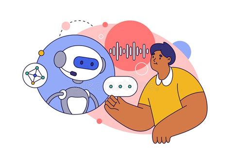 Chatbot Or Voice Assistant Artificial Intelligence Stock Illustration