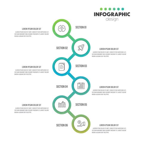 Premium Vector Vector Presentation Business Concept Infographic Contiguous Circles Template 6