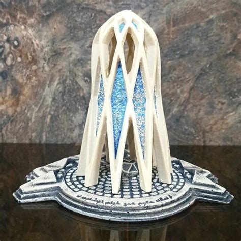 خرید و قیمت مجسمه رزین آرامگاه خیام نیشابوری طرح سنگ سایز متوسط ترب