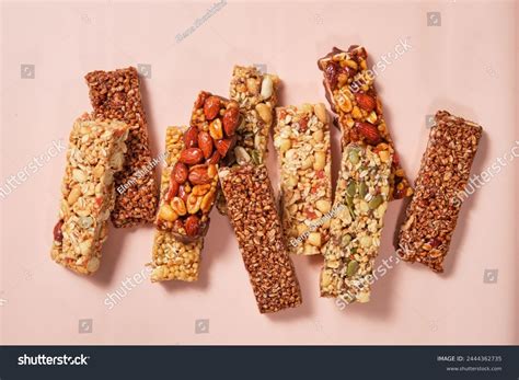 Energy Bars Snack Healthy Still Life Foto Stock 2444362735 Shutterstock