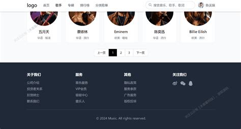 HTML CSS JS制作音乐网页仿QQ音乐内附源码含 个页面 qq音乐网页html CSDN博客