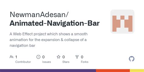 GitHub NewmanAdesan Animated Navigation Bar A Web Effect Project Which Shows A Smooth